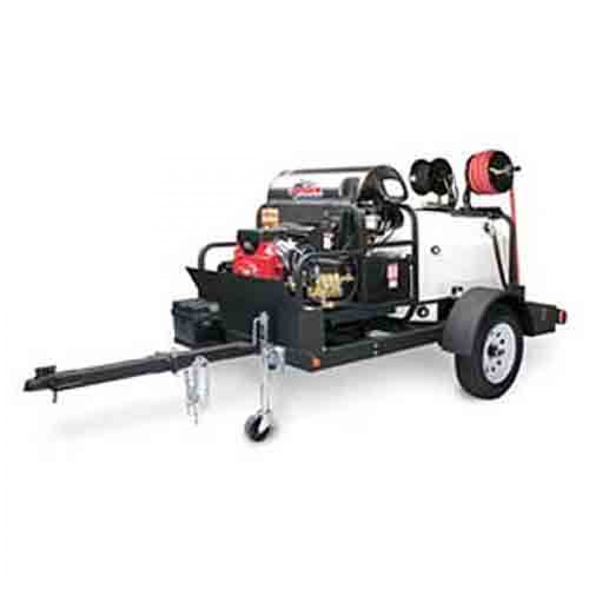 Shark TRS-2500 3500 PSI Gas-Hot Water Trailer Pressure Washer