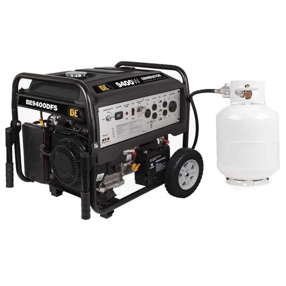 BE Pressure BE9400DFS Generator, 459CC 9400W ELEC START